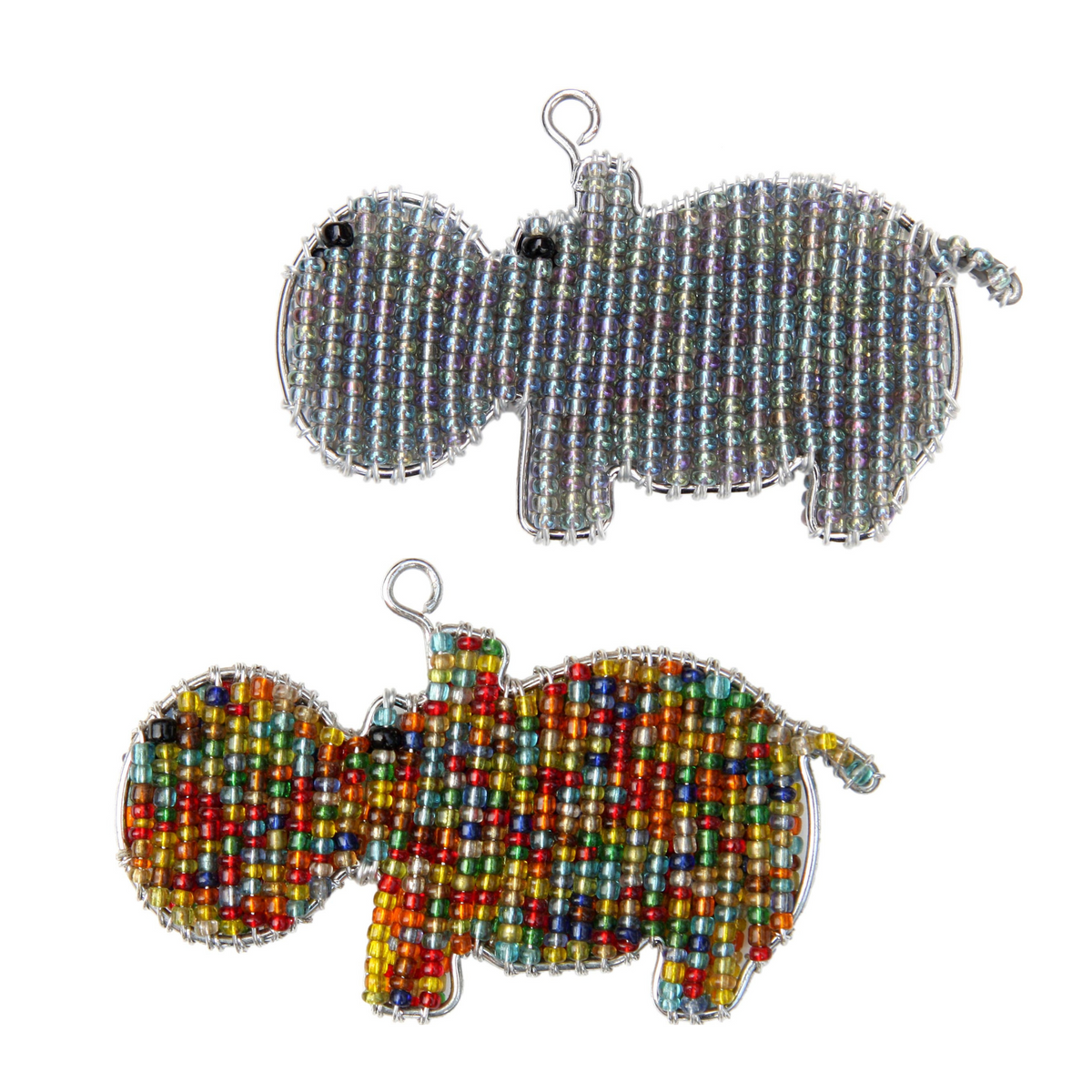 Hippo Keyring – Beadworx by Extol Accessories